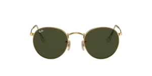 Ray-ban Round Flash Lenses Sunglasses - Arista Gold
