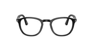 Persol Full Rim Rectangle Eyeglasses - Black
