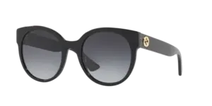 Gucci Round Frame Sunglasses - Noir