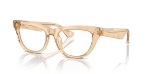 Burberry Burberry Full Rim Square Frame Eyeglasses Marrón