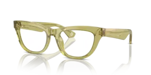 Burberry Burberry Full Rim Square Frame Eyeglasses Vert