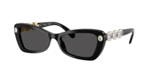 SWAROVSKI Irregular Sunglasses - Black