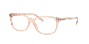 COACH Full Rim Pillow Eyeglasses - Transparent Pink