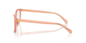 COACH Full Rim Pillow Eyeglasses - Transparent Saddle