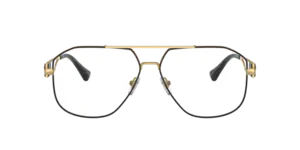 Versace Pilot-shaped Eyeglasses - Black,gold