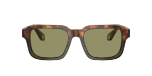 Giorgio Armani Rectangle Sunglasses - Havana Red,opaline Olive Green