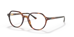 Ray-ban Full Rim Octagon Eyeglasses - Striped Havana