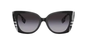 Burberry Cat-eye Sunglasses - Black,check White Black