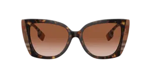 Burberry Cat-eye Sunglasses - Dark Havana,check Brown