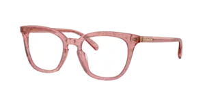 COACH Square Eyeglasses Tea Rose C