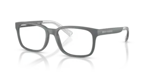 Armani Exchange Full Rim Rectangle Eyeglasses - Matte Grey