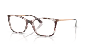 VOGUE EYEWEAR Vogue Eyewear Full Rim Square Frame Eyeglasses Havana Gris