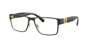 Versace Rectangle Optical Glasses - Black