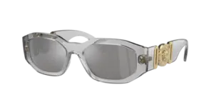 Versace Biggie Sunglasses Transparent Gris