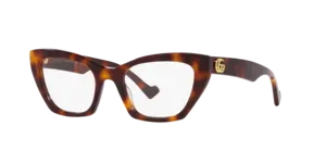 Gucci Full Rim Cat Eye Eyeglasses - Écaille De Tortue