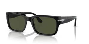 Persol Full Rim Rectangle Sunglasses - Noir
