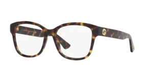 Gucci Full Rim Square Eyeglasses - Écaille De Tortue