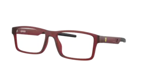 SCUDERIA FERRARI Rectangle Eyeglasses - Opal Matte Red