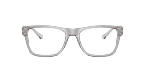 Versace Ve3303 Rectangular Eyeglasses - Transparent Grey
