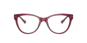 Versace Ve3304 Cat Eye Eyeglasses - Transparent Red