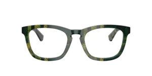 Burberry Square Eyeglasses - Check Green