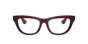 Burberry Rectangle Optical Glasses - Check Red