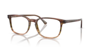 Ray-ban Ray-Ban Eyeglasses Striped Brown & Green