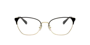 COACH Cat Eye Optical Glasses - Shiny Light Gold,black