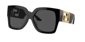 Versace Rectangle Sunglasses - Black