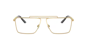 Versace Rectangle Eyeglasses - Gold