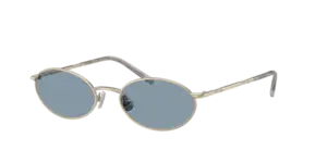 Brunello Cucinelli Oval Frame Sunglasses Or