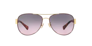 COACH Hc7059 Sunglasses - Púrpura Y Dorado