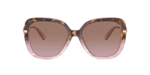 COACH Square Frame Sunglasses - Rose Tortoise Gradient