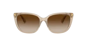 Ralph Lauren Butterfly Frame Sunglasses - Shiny Transparent Brown