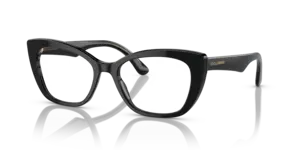 Dolce & Gabbana Full Rim Cat Eye Frame - Noir,transparent Gris