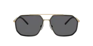 Dolce & Gabbana Pilot Sunglasses - Gold,black