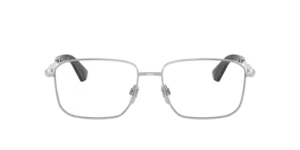 Burberry Rectangle Full Rim Eyeglasses - Silver