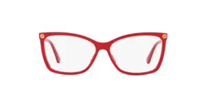 Gucci Oval Eyeglasses - Red