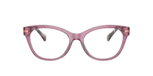 Ralph Lauren Cat Eye Eyeglasses - Shiny Transparent Violet