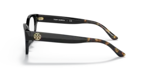 Tory Burch Irregular Acetate Eyeglasses - Black