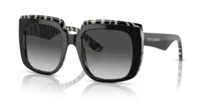 Dolce & Gabbana Dg4414 Sunglasses - Top Black On Zebra