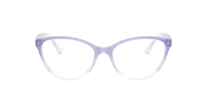 Armani Exchange Pillow Eyeglasses - Shiny Lilac Gradient Crystal