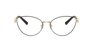 Tiffany & Co. Optical Eyeglasses - Black On Pale Gold