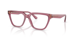 Emporio Armani Full Rim Eyeglasses - Transparent Rose Brillant