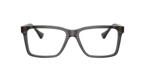 Versace Rectangle Eyeglasses - Transparent Grey