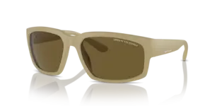 Armani Exchange Square Sunglasses Full Rim - Matte Beige