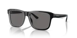 Emporio Armani Sunglasses - Shiny Black,top Crystal