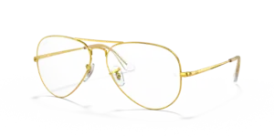 Ray-ban Ray-Ban Full Rim Aviator Eyeglasses Gold