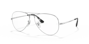 Ray-ban Ray-Ban Full Rim Aviator Eyeglasses Silver