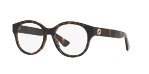 Gucci Round Frame Eyeglasses Écaille De Tortue